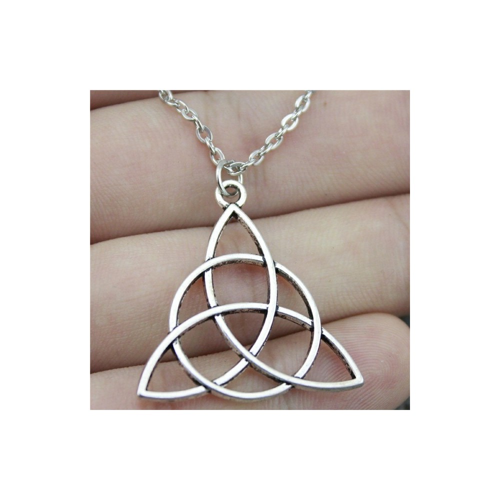 Triquetra Tri Symbol Anhänger Halskette Schmuck Mythologie handgemachte ...