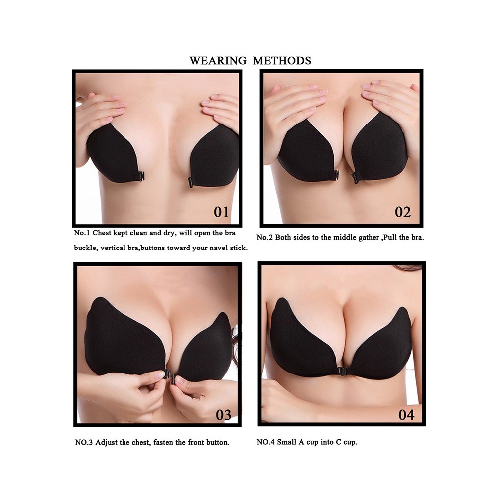 Trägerloser Silikon Push Up Bh Selbstklebende Rückenfrei Designer