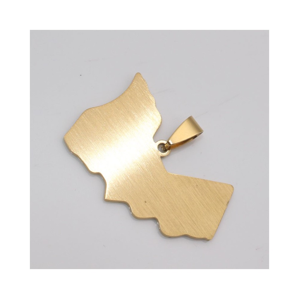 OMAN Karte OMAN Flagge Nationalflagge Edelstahl Anhänger Halskette